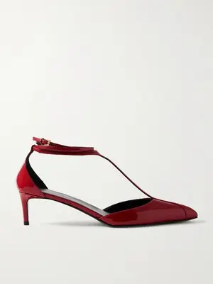 Khaite KHAITE Mia Patent-Leather Pumps Red