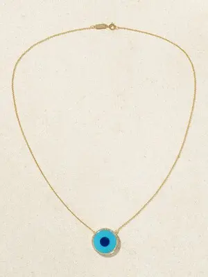 JENNIFER MEYER Evil Eye 18-karat Gold Multi-stone Necklace
