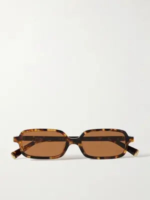 Miu Miu Rectangular-frame Acetate Sunglasses - Tortoiseshell
