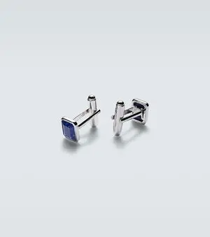 Mateo Sterling Cufflinks With Lapis Lazuli