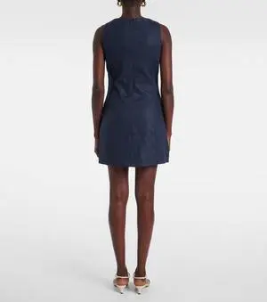 Faithfull The Brand Ambra Linen Mini Dress - Blue