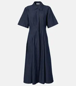 Vince Denim Shirt Dress - Blue