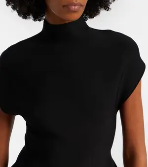 Khaite Andra Peplum Top - Black