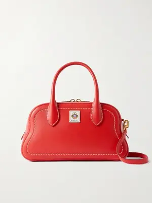 Bally Unda Leather Tote - Red