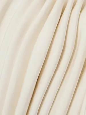 Alaïa Pleated Jersey And Stretch-knit Mini Dress - Ivory