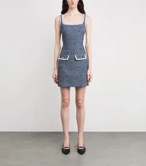 Maje Cotton-blend Tweed Mini Dress