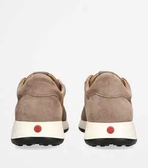 TOD'S Suede Lace-up Sneakers - Brown