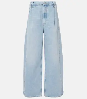 AGOLDE Darsha Mid-rise Barrel-leg Jeans - Blue