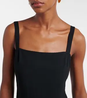 TALLER MARMO Palermo Maxi Dress With Fringe Detail - Black