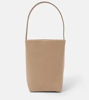 THE ROW N/s Park Medium Leather Tote Bag - Beige