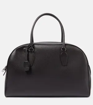 THE ROW India Large Leather Tote Bag - Brown