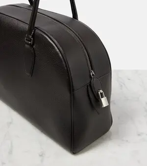 THE ROW India Large Leather Tote Bag - Brown