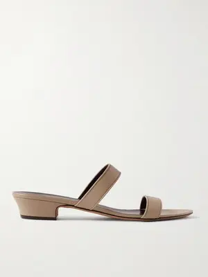 THE ROW Awar Leather Sandals - Neutrals