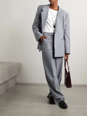 LEMAIRE Double-breasted Woven Blazer