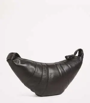 LEMAIRE Medium Nappa Leather Croissant Bag - Brown