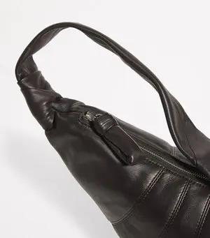 LEMAIRE Medium Nappa Leather Croissant Bag - Brown