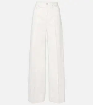 TOTEME High-rise Wide-leg Jeans - White