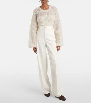 TOTEME High-rise Wide-leg Jeans