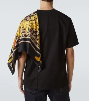 Junya Watanabe Sabbath Caped Cotton Jersey T-shirt - Black