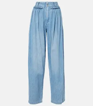 Isabel Marant Étoile Inaya High-rise Wide-leg Jeans - Blue