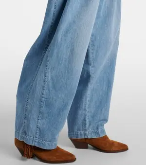 Isabel Marant Étoile Inaya High-rise Wide-leg Jeans