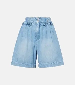 Isabel Marant Étoile Ingrid Denim Shorts Light Wash - Blue