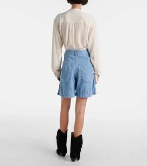 Isabel Marant Étoile Ingrid Denim Shorts Light Wash