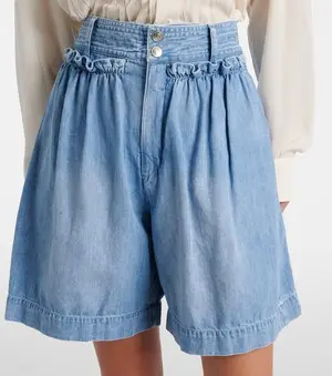 Isabel Marant Étoile Ingrid Denim Shorts Light Wash