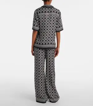 Simkhai Koda Printed Bowling Shirt