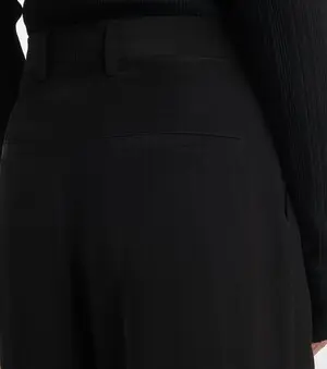 TOTEME Wide-leg Wool Viscose Blend Trousers