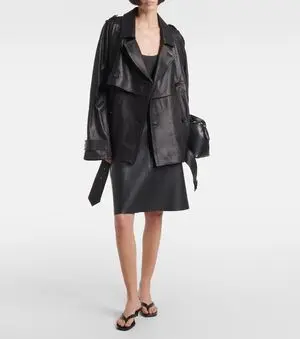 TOTEME Oversized Leather Jacket