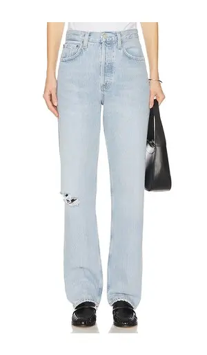 AGOLDE Kelly High Rise Straight Jeans - Blue