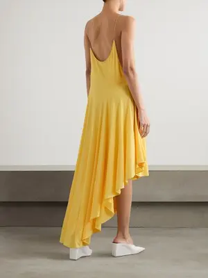 Alaïa Asymmetrical Jersey Midi Dress