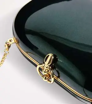 Jeffrey Levinson Oval Elina Clutch Bag - Green