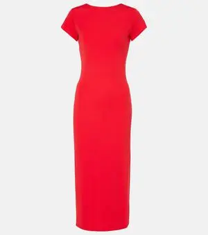 Polo Ralph Lauren Jersey Midi Dress - Red