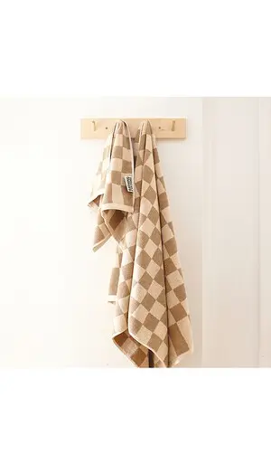 BATHING CULTURE Bathhouse Check Organic Body Towel