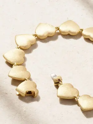 MARIE LICHTENBERG 18-karat Heart Link Bracelet