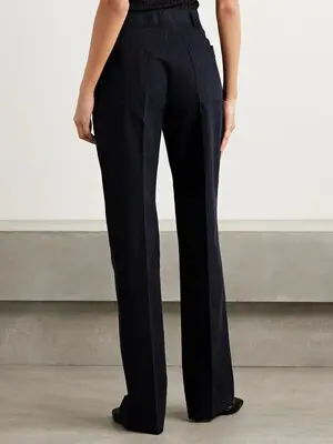 Veronica De Piante Avery Cotton-blend Straight-leg Trousers