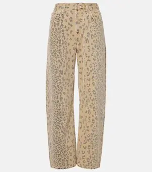 Citizens Of Humanity Miro Printed Barrel-leg Jeans