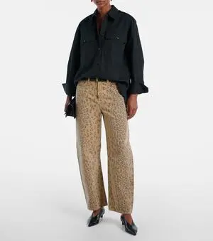 Citizens Of Humanity Miro Printed Barrel-leg Jeans