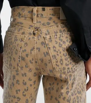 Citizens Of Humanity Miro Printed Barrel-leg Jeans