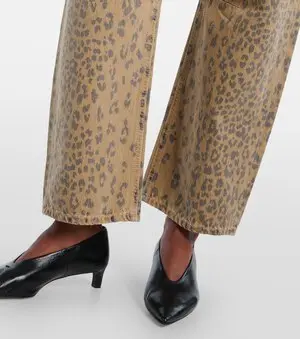 Citizens Of Humanity Miro Printed Barrel-leg Jeans
