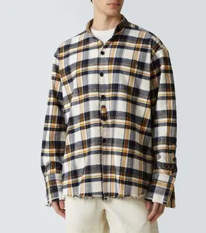 GREG LAUREN Plaid Cotton Shirt
