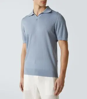 Fedeli Cotton Pique Polo Shirt