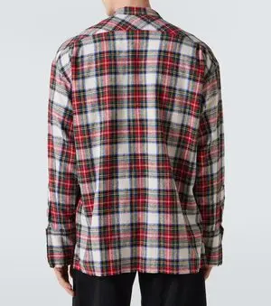 GREG LAUREN Plaid Cotton Shirt