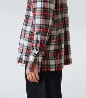GREG LAUREN Plaid Cotton Shirt