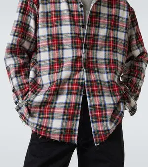 GREG LAUREN Plaid Cotton Shirt