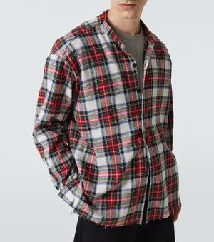 GREG LAUREN Plaid Cotton Shirt