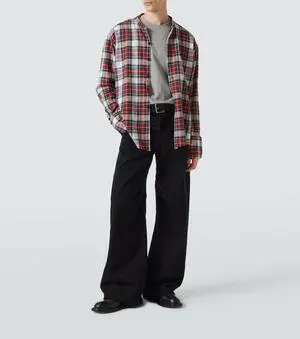 GREG LAUREN Plaid Cotton Shirt