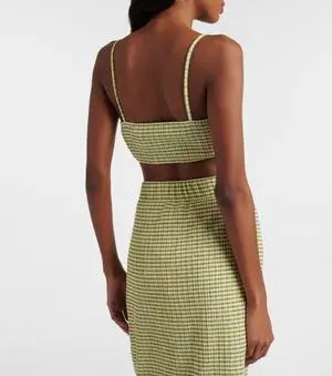 Vince Gingham Bra Top